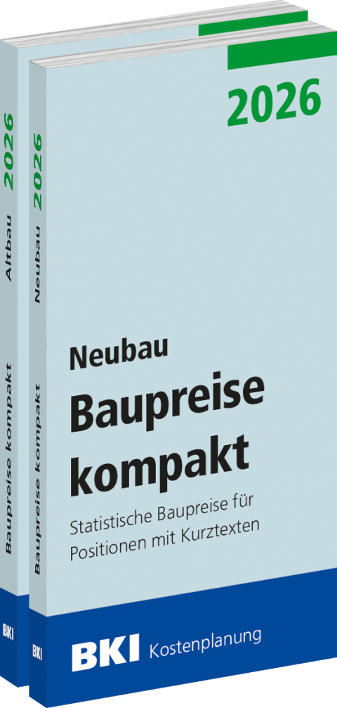 BKI Baukosten Positionen Neubau 2026 | BKI