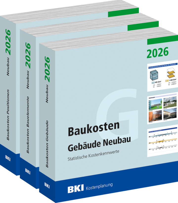 BKI Baukosten Gebäude Neubau 2026 (Buch) | BKI