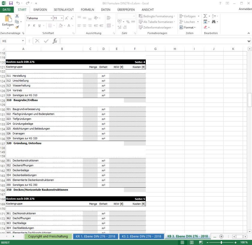 Baukostenschätzung nach DIN 276 für Architekten | BKI