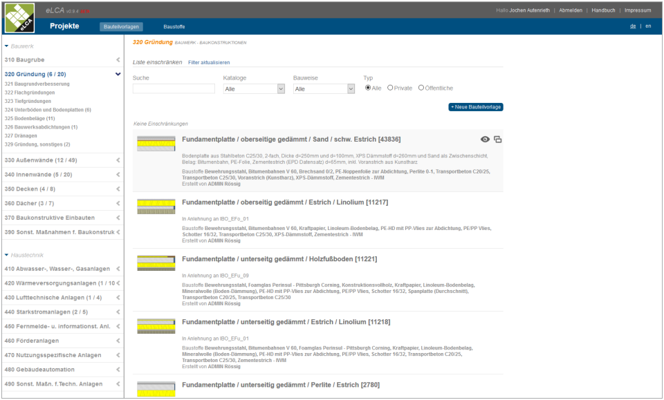 eLCA-Online-Tool | BKI