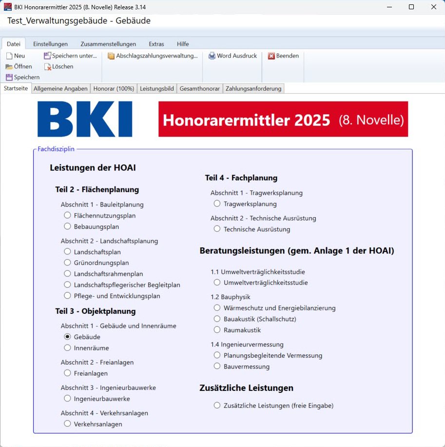 BKI Honorarermittler 2025 - UPDATE Vollversion D | BKI